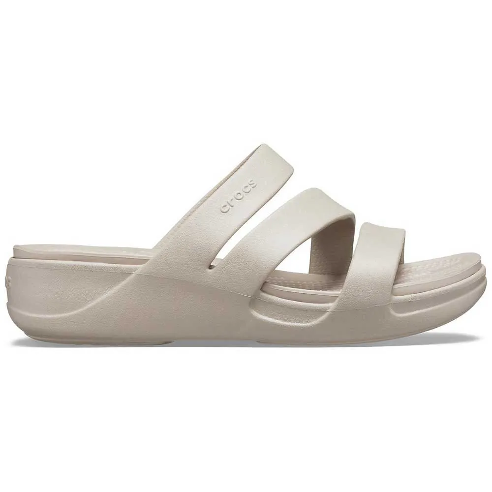 Crocs Monterey Wedge Flip Flops Grey | Dressinn