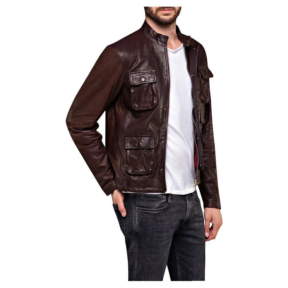 Replay M8069.000.83708 Jacket Brown | Dressinn
