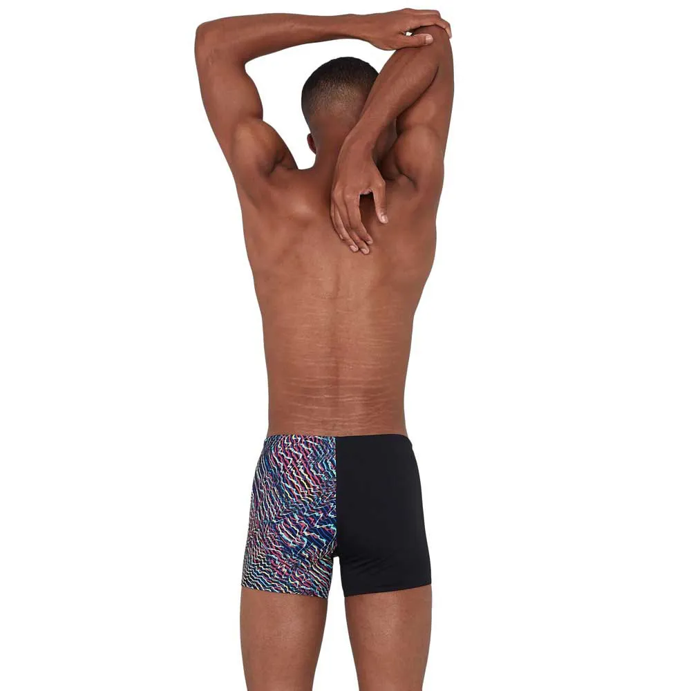 Speedo Allover Digital V Swim Boxer Black | Swiminn