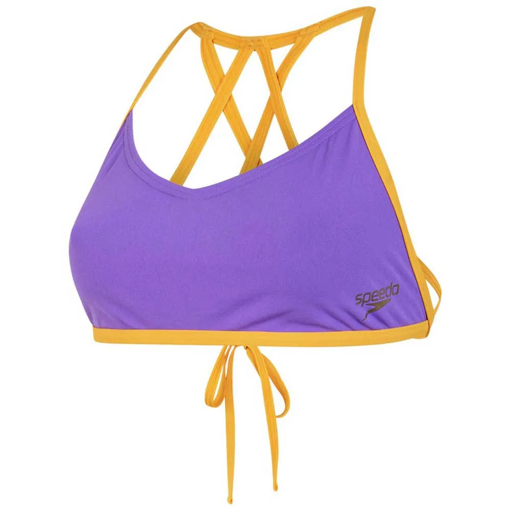 Speedo Solid Freestyler Bikini Top Purple | Swiminn
