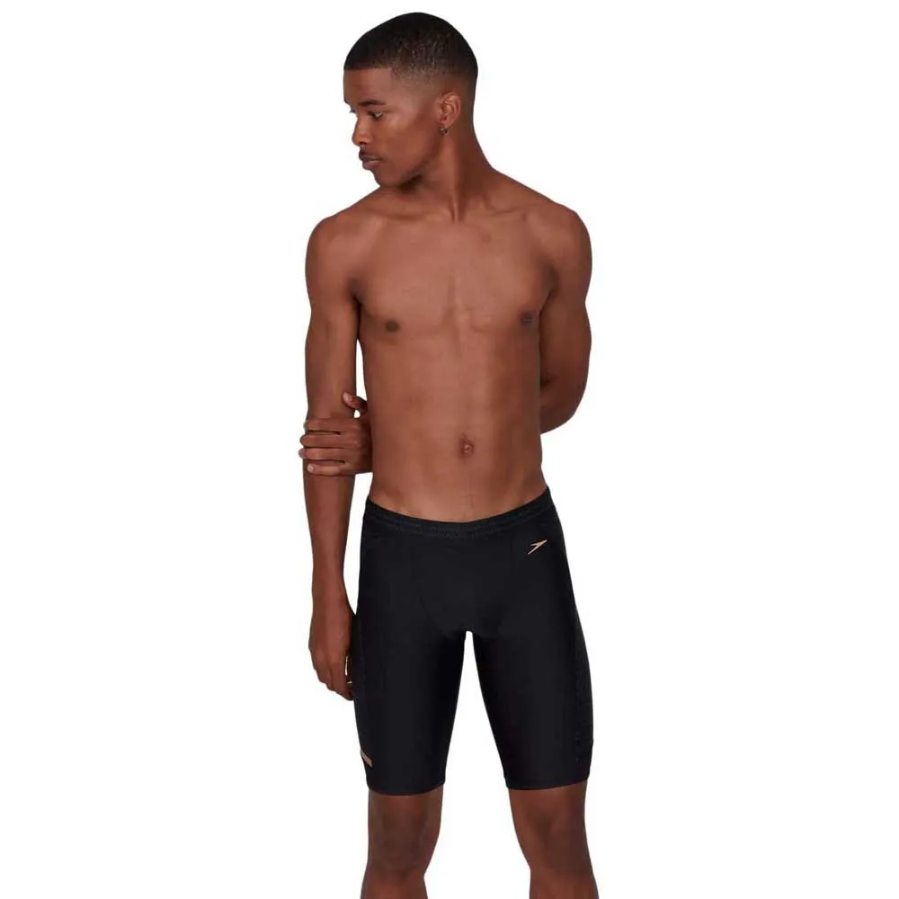 Speedo Mesh Placement Jammer Black | Swiminn