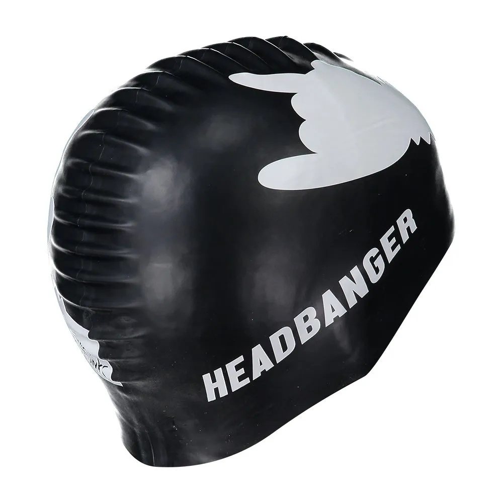 Funky trunks Silicone Swimming Cap Black | Swiminn