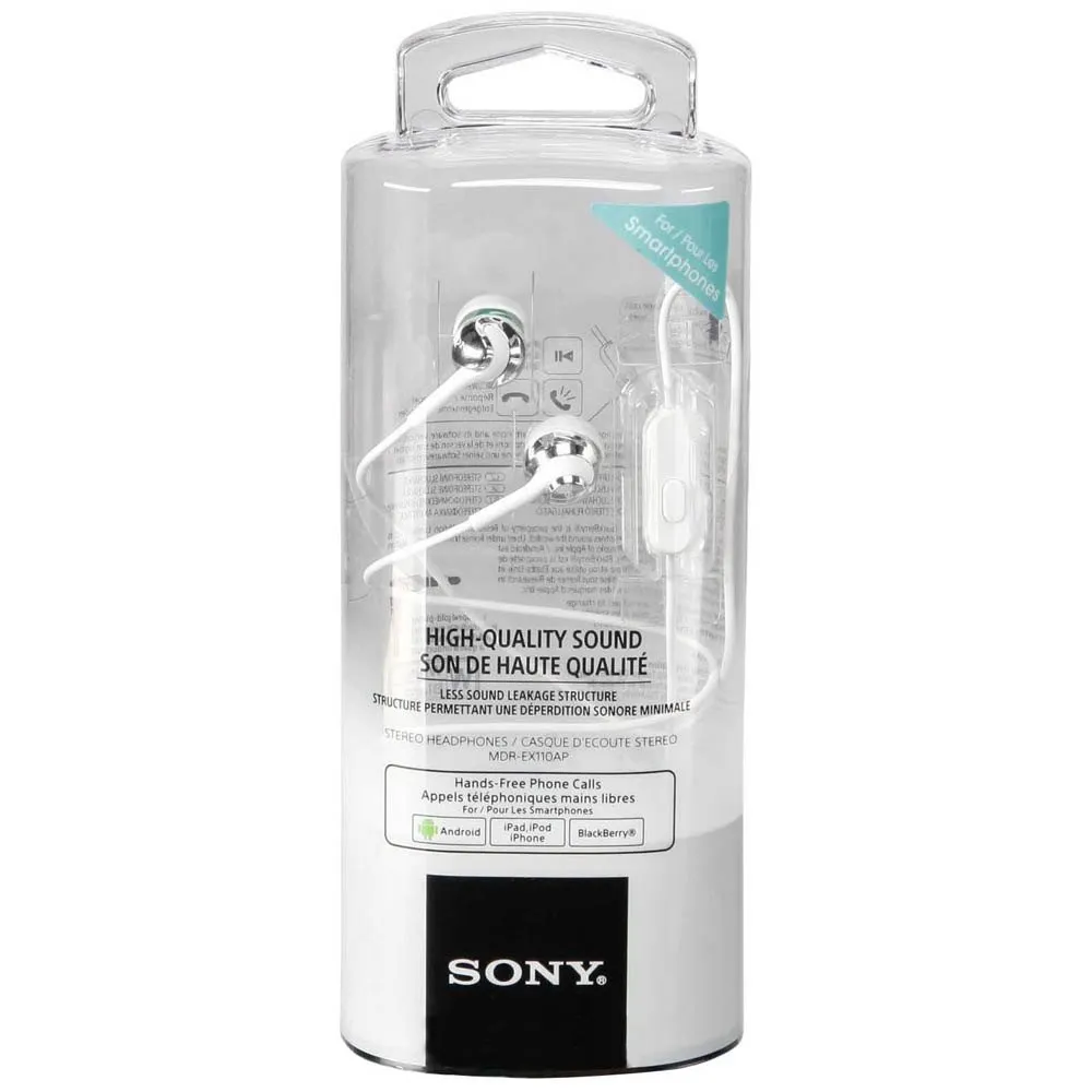 Sony MDR-EX110APW Headphones White | Techinn