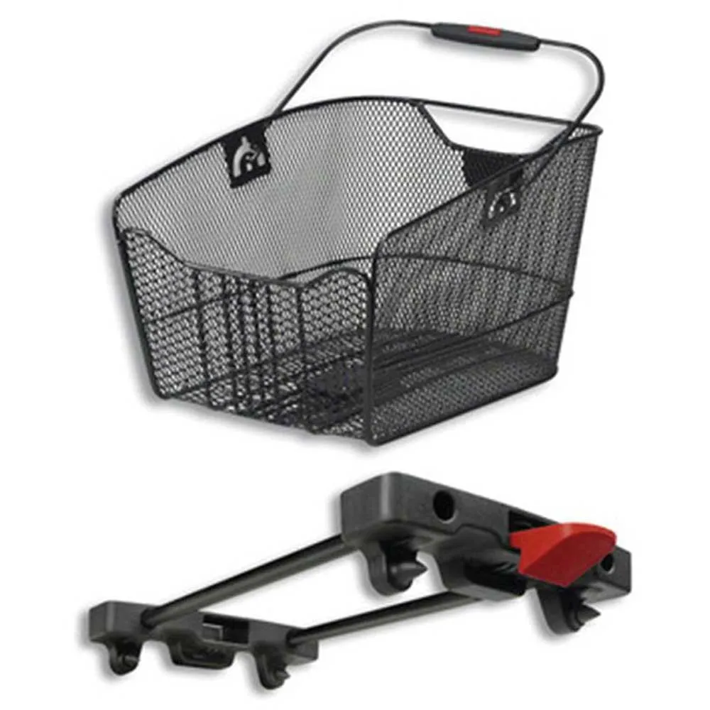 KLICKfix Citymax Fixed Racktime Adapter 24L Basket, Black | Bikeinn