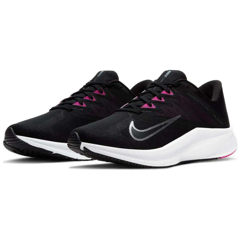 Nike Quest 3 Running Shoes Black buy and offers on Runnerinn