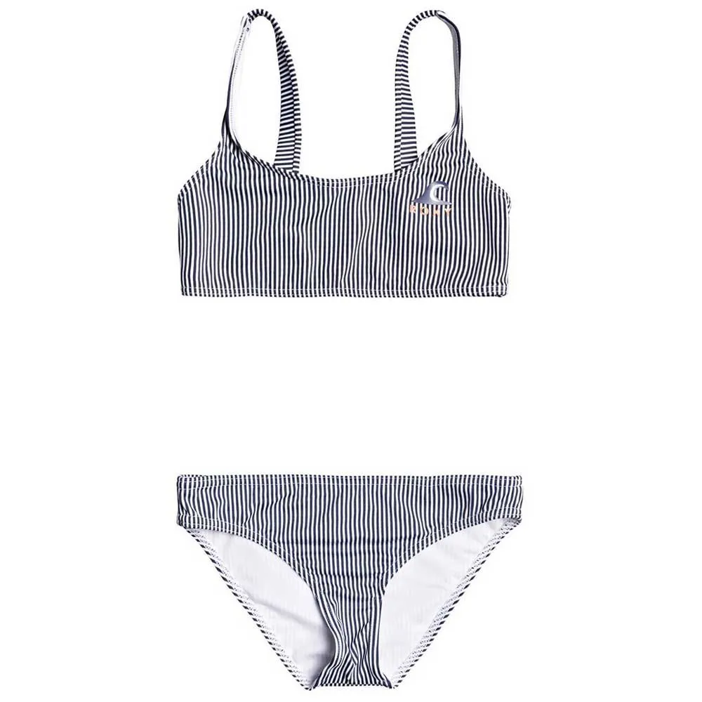 Roxy Swim For Days Stripes Bralette Set Bikini Kids Buy Online ...