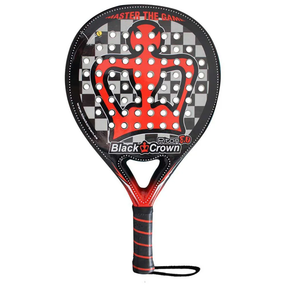 Black crown Piton 8.0 Padel Racket Red | Smashinn