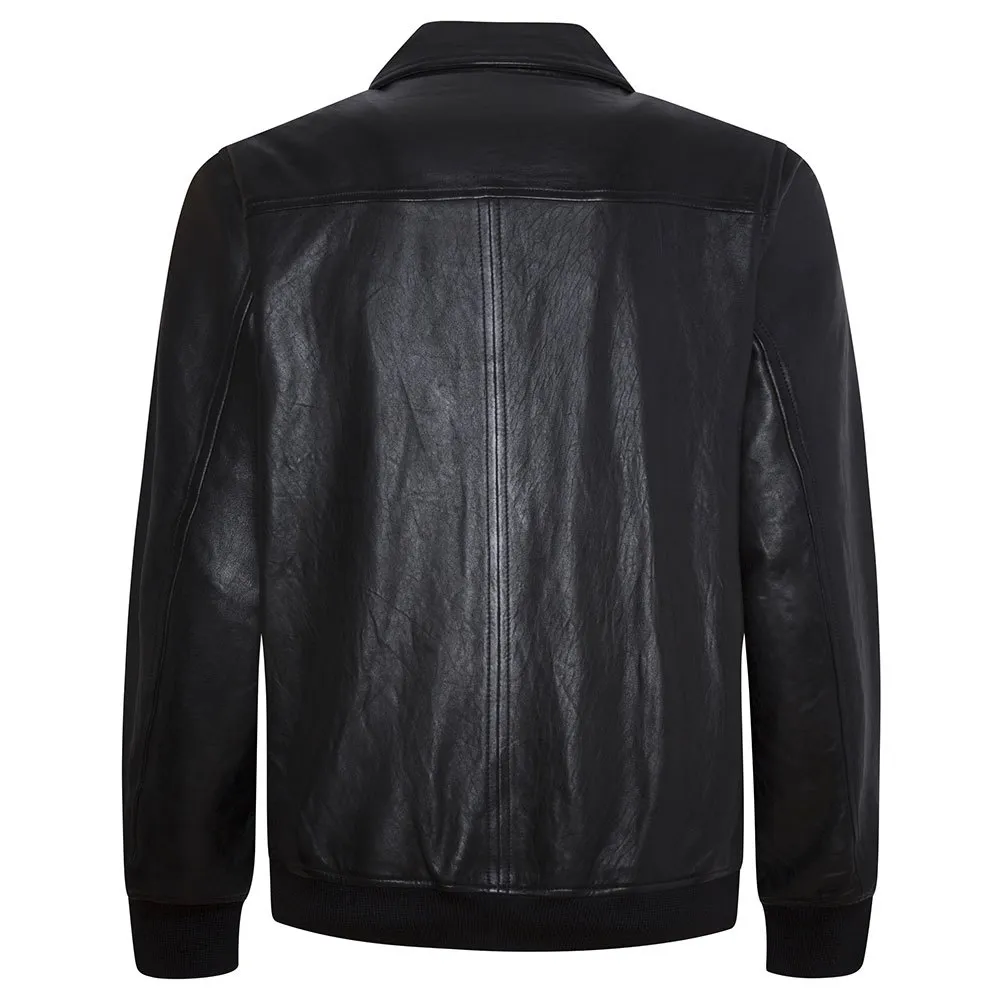 Pepe jeans Bob leather jacket Black | Dressinn