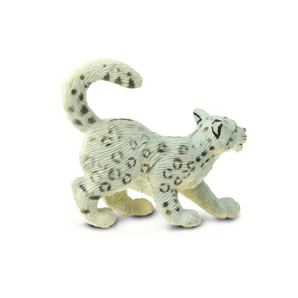 Safari ltd Snow Leopard Cub Figure White | Kidinn