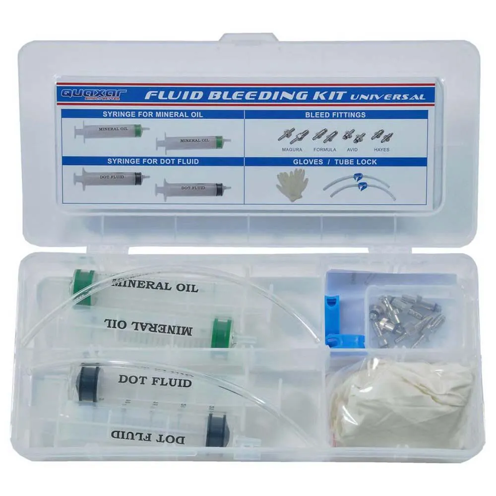 Quaxar Universal Fluid Bleeding Kit, Clear | Bikeinn