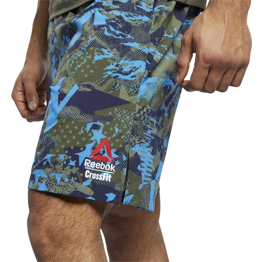 Reebok CrossFit Games Austin II All Over Print Short Pants Blue| Traininn