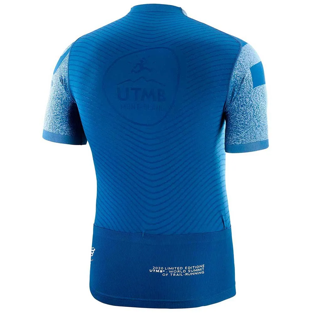 Compressport Ultra-Trail Postural UTMB 2020 Short Sleeve T-Shirt Blue ...
