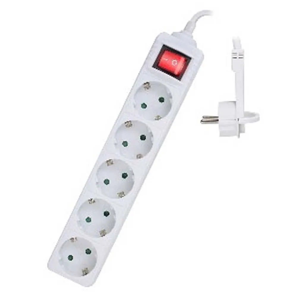 Eminent EW3955 5 Socket Shuko With Switch Power strip | Techinn