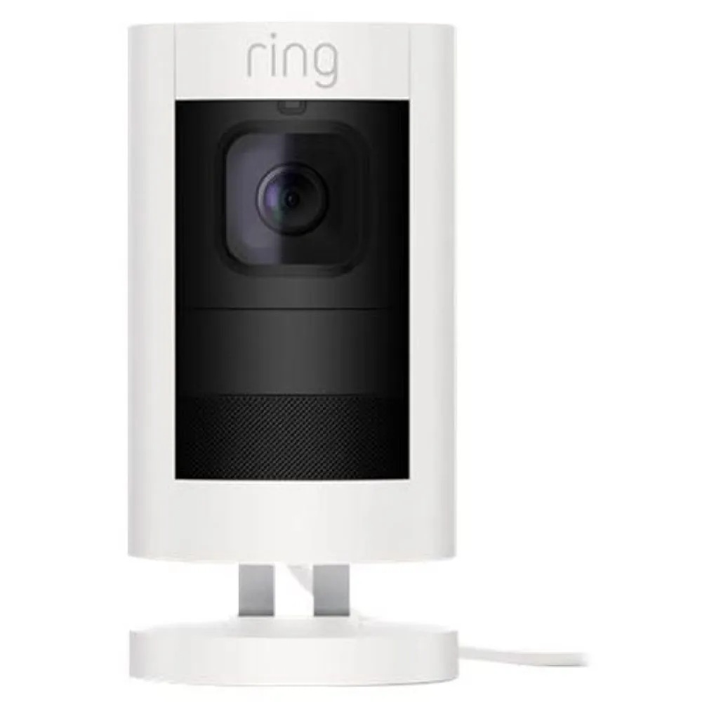 Ring Stick Up Wired Security Camera White | Techinn