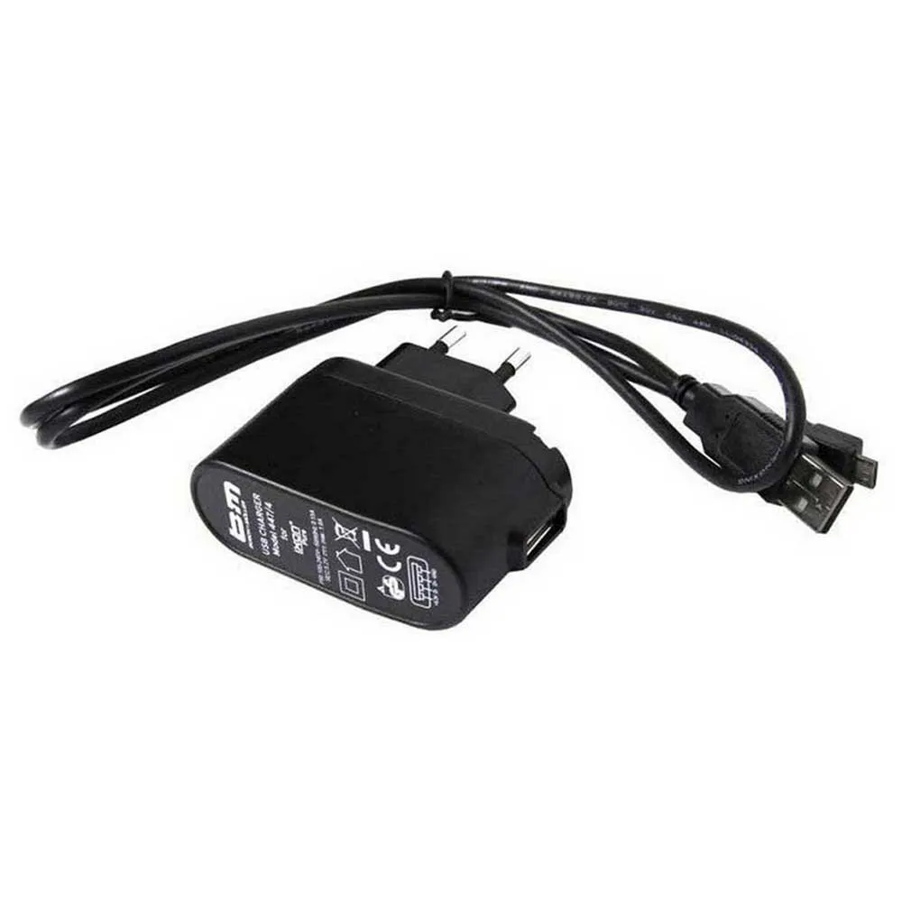 Busch&Muller Pure Ixon With USB Cable Charger, Black | Bikeinn