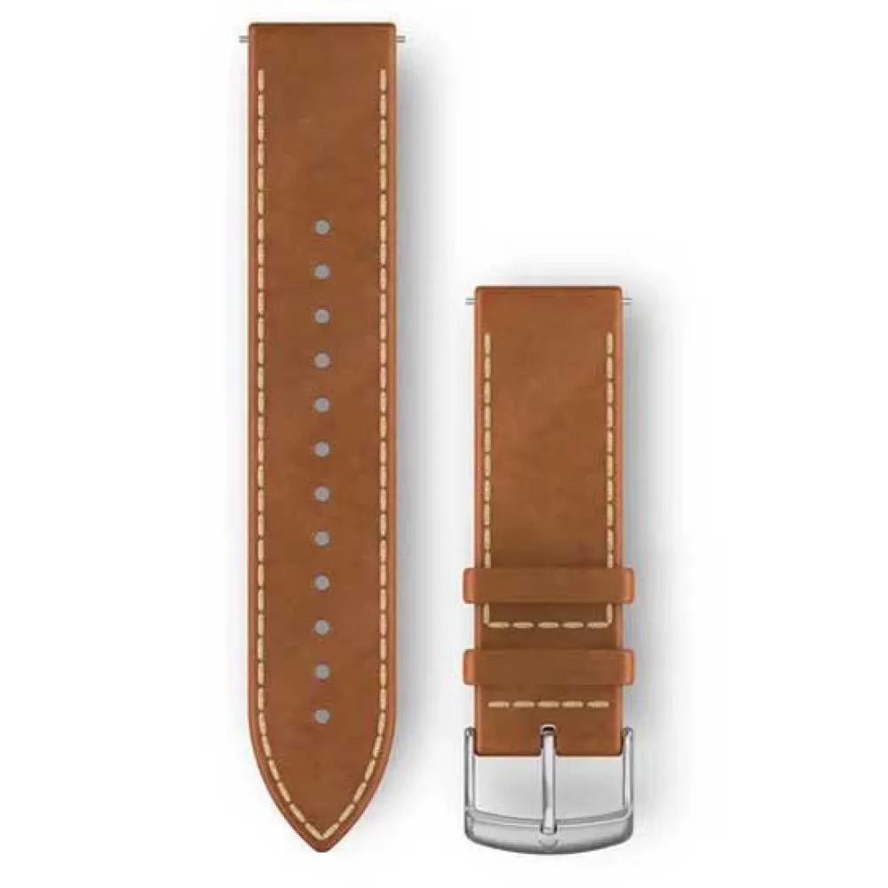 Garmin Leather Quick Release Strap, Brown | Bikeinn