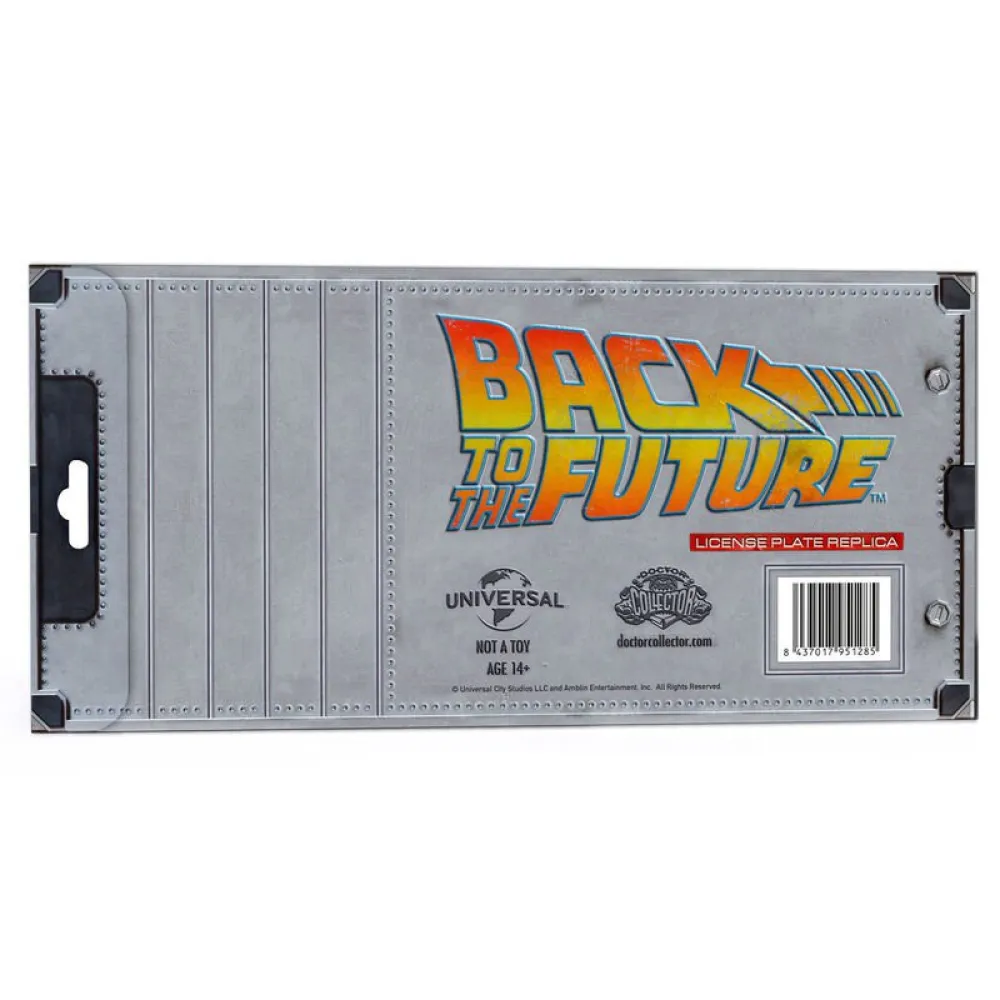 Doctor collector Back To The Future Delorean Outatime License Plate ...