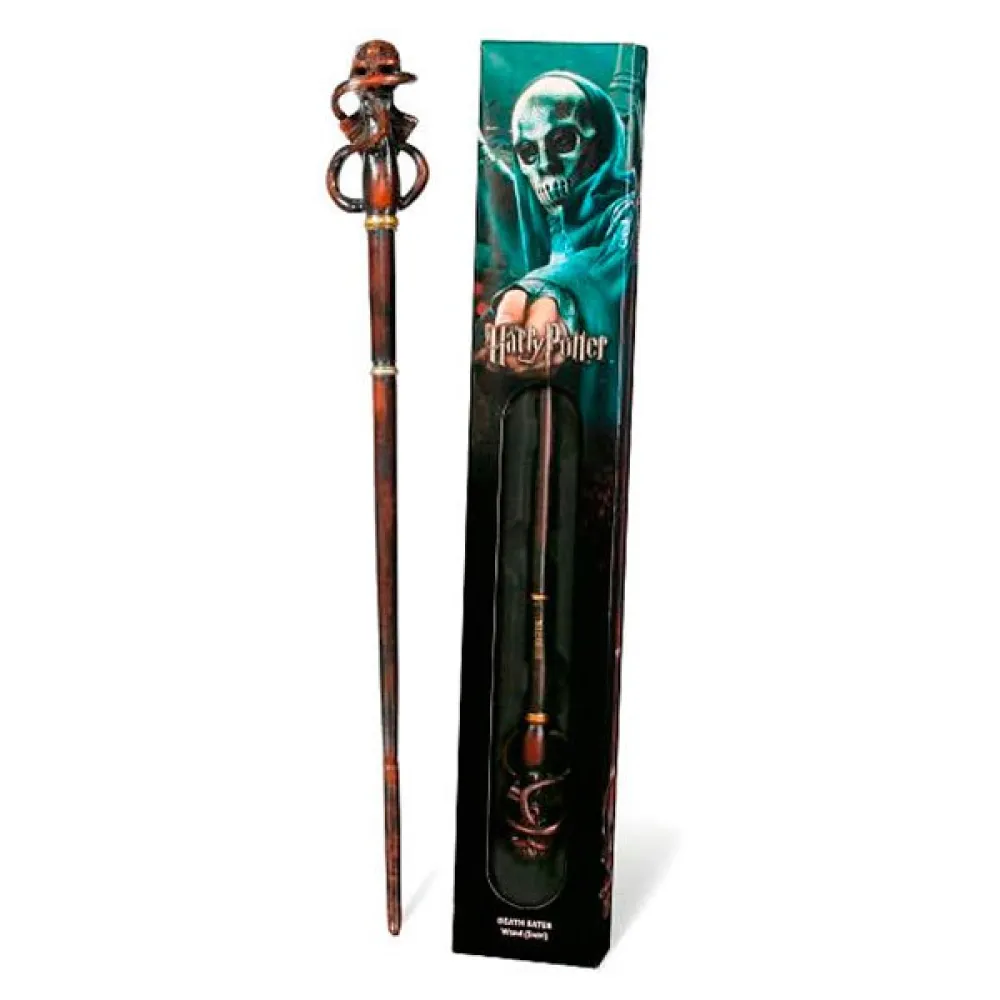 Noble collection Death Eater Swirl Wand Brown | Techinn