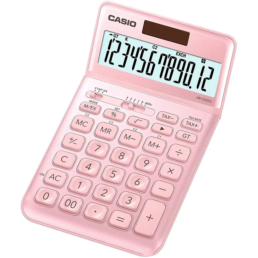 Casio JW-200SC-PK Calculator Pink | Kidinn