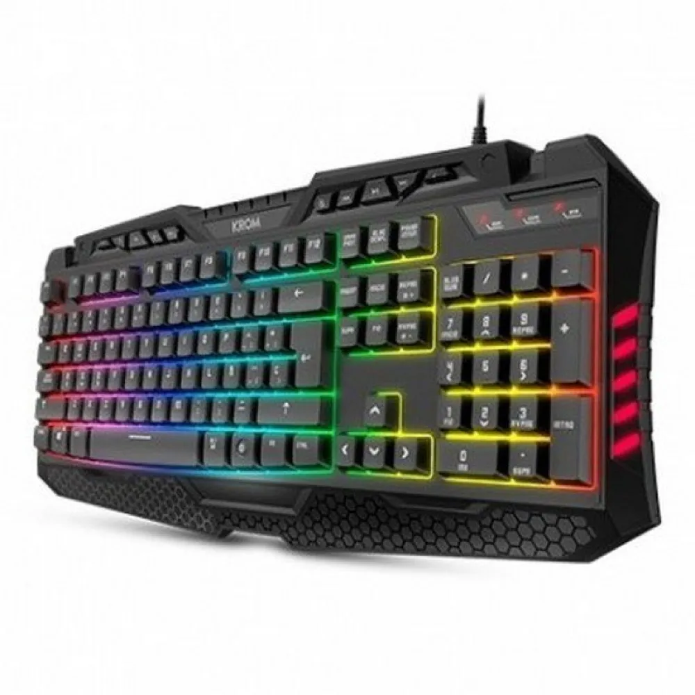 Krom Kyra RGB Gaming Keyboard Black | Techinn