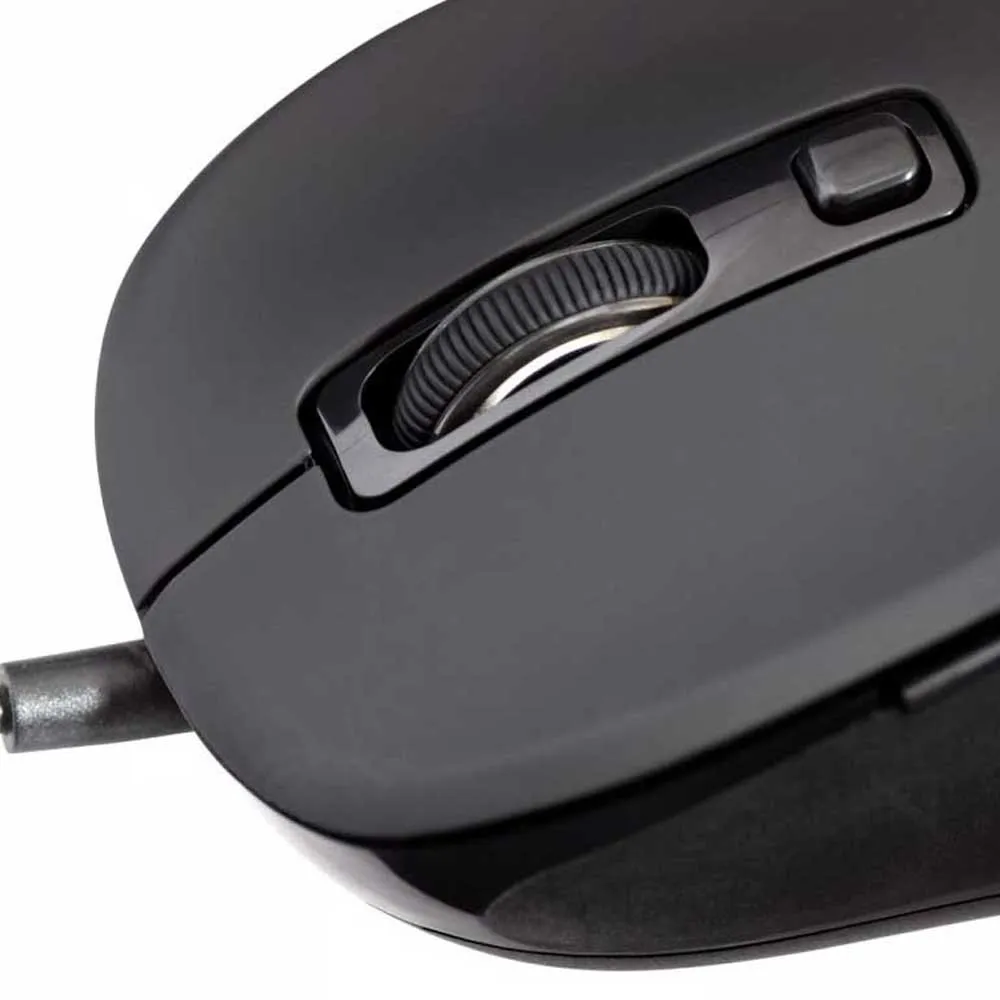 V7 Pro USB 6-Button 1000-1600 DPI Mouse Black | Techinn