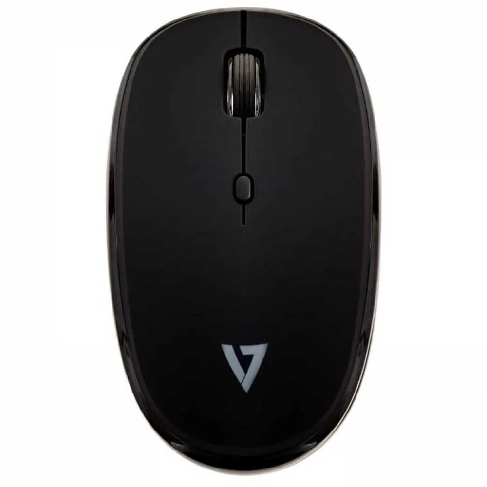 V7 Silent 4-Button Bluetooth 800-1600 DPI Wireless Mouse Black, Techinn