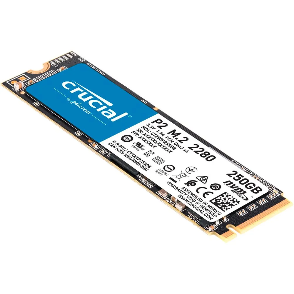 Micron P2 250GB SSD 3D NAND NVMe Hard Drive Black | Techinn