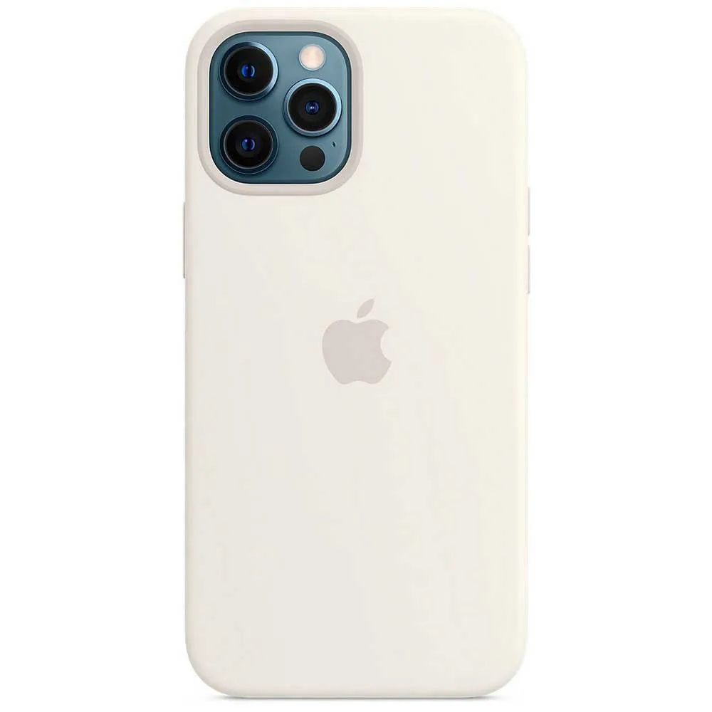 Apple iPhone 12 Pro Max Silicone Case With MagSafe White| Dressinn