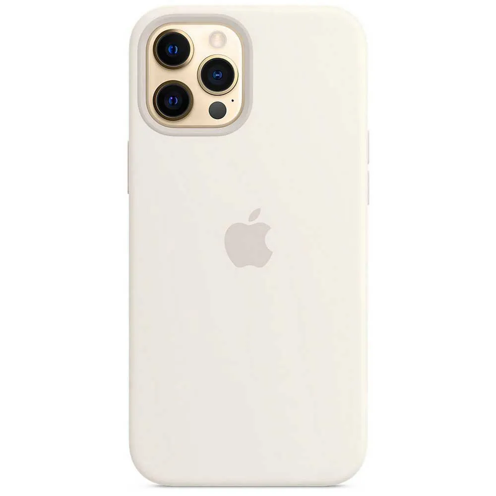 Apple iPhone 12 Pro Max Silicone Case With MagSafe White| Dressinn