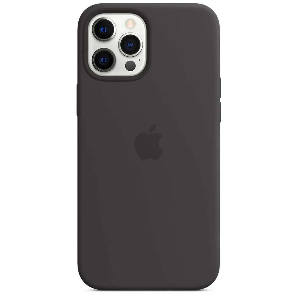 Apple iPhone 12 Pro Max Silicone Case With MagSafe Black| Dressinn