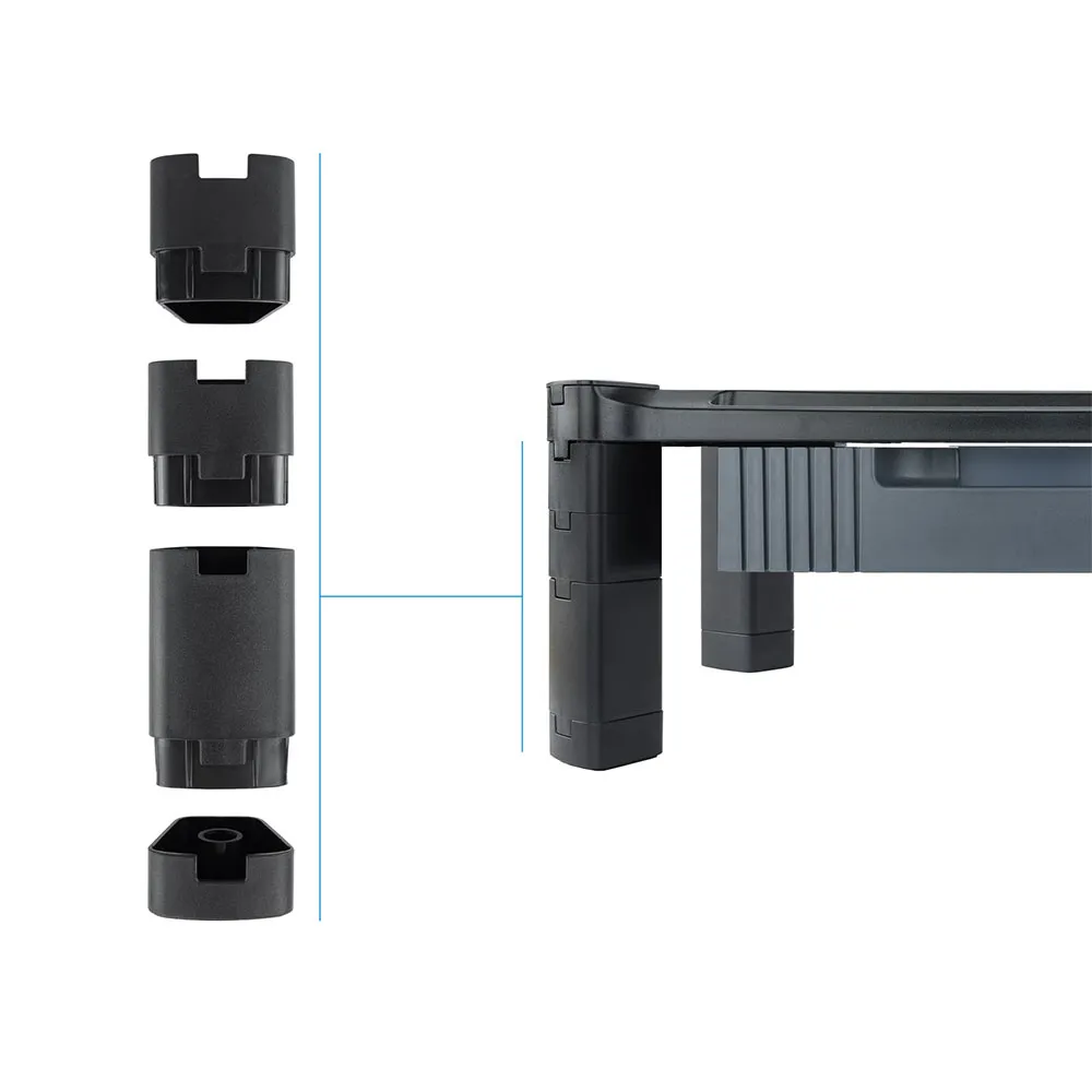 Tooq Adjustable Monitor Elevator With Drawer Support | Techinn