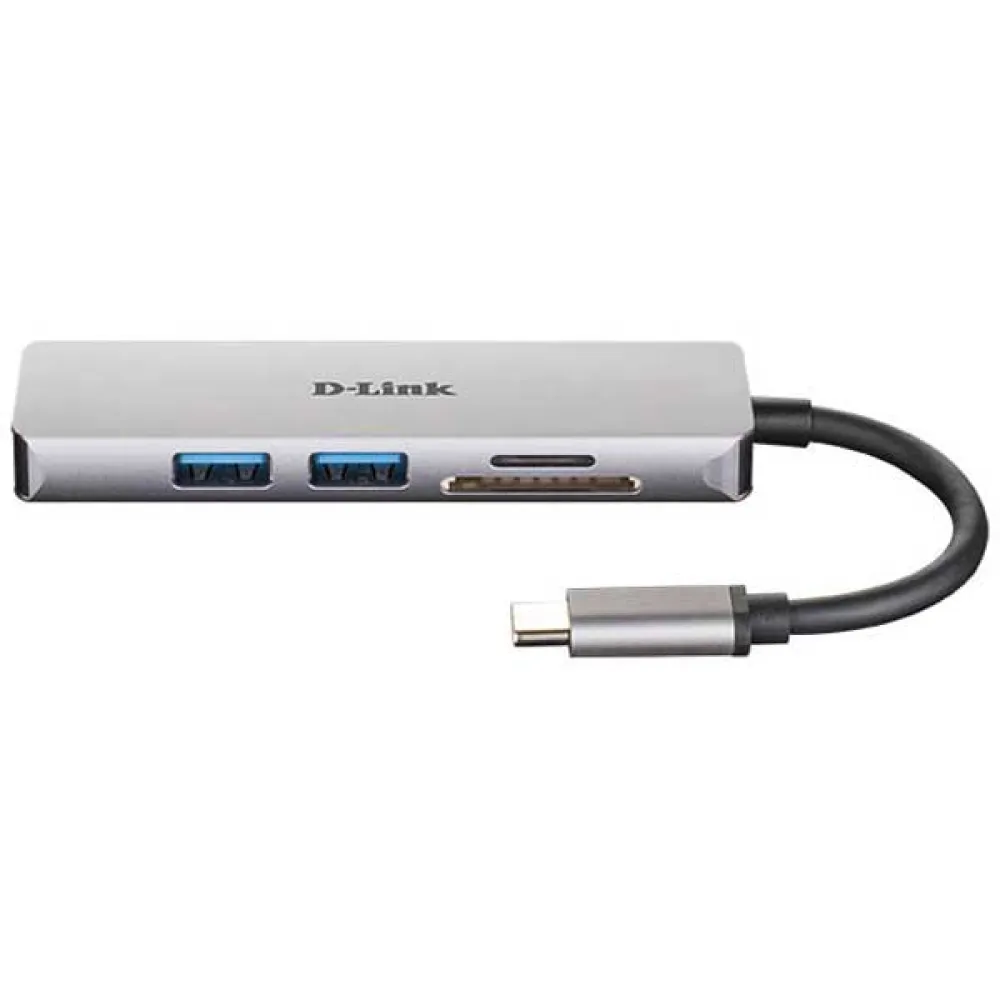 D-link 5 In 1 USB C Hub Silver | Techinn