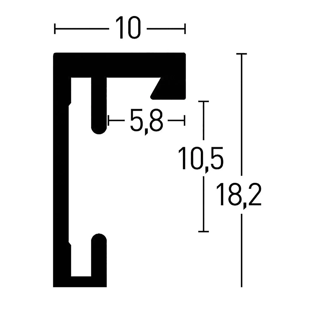 Nielsen design C2 18x24 cm Aluminium Structure Photo Frame Grey| Techinn