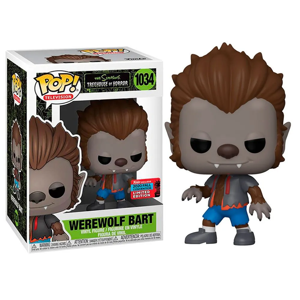 Funko POP! Figura Exclusiva de Bart Hombre Lobo Los Simpsons Multicolor ...