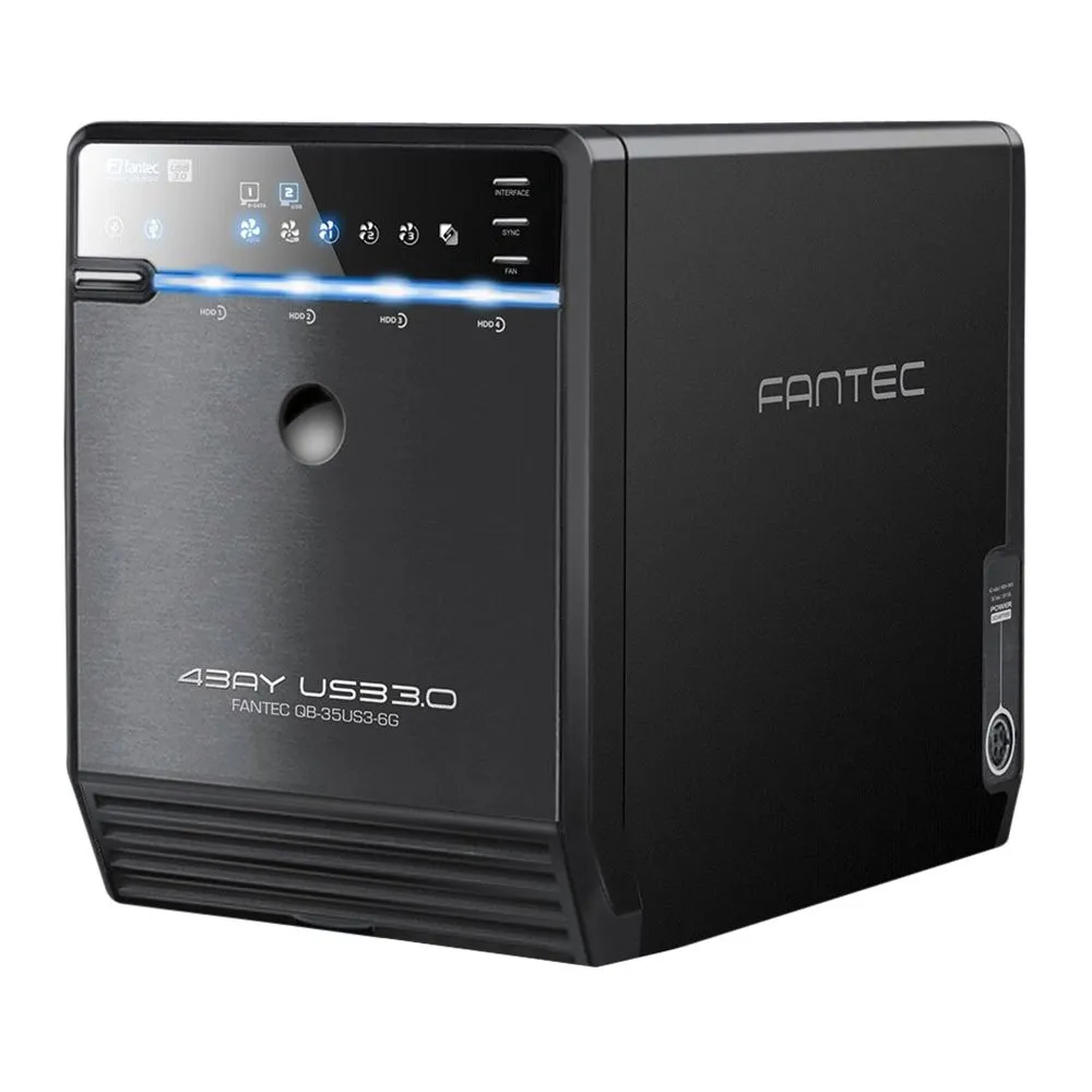 Fantec QB-35US3-6G 4x3.5 Sata HDD USB 3.0 eSata External Hard Drive ...
