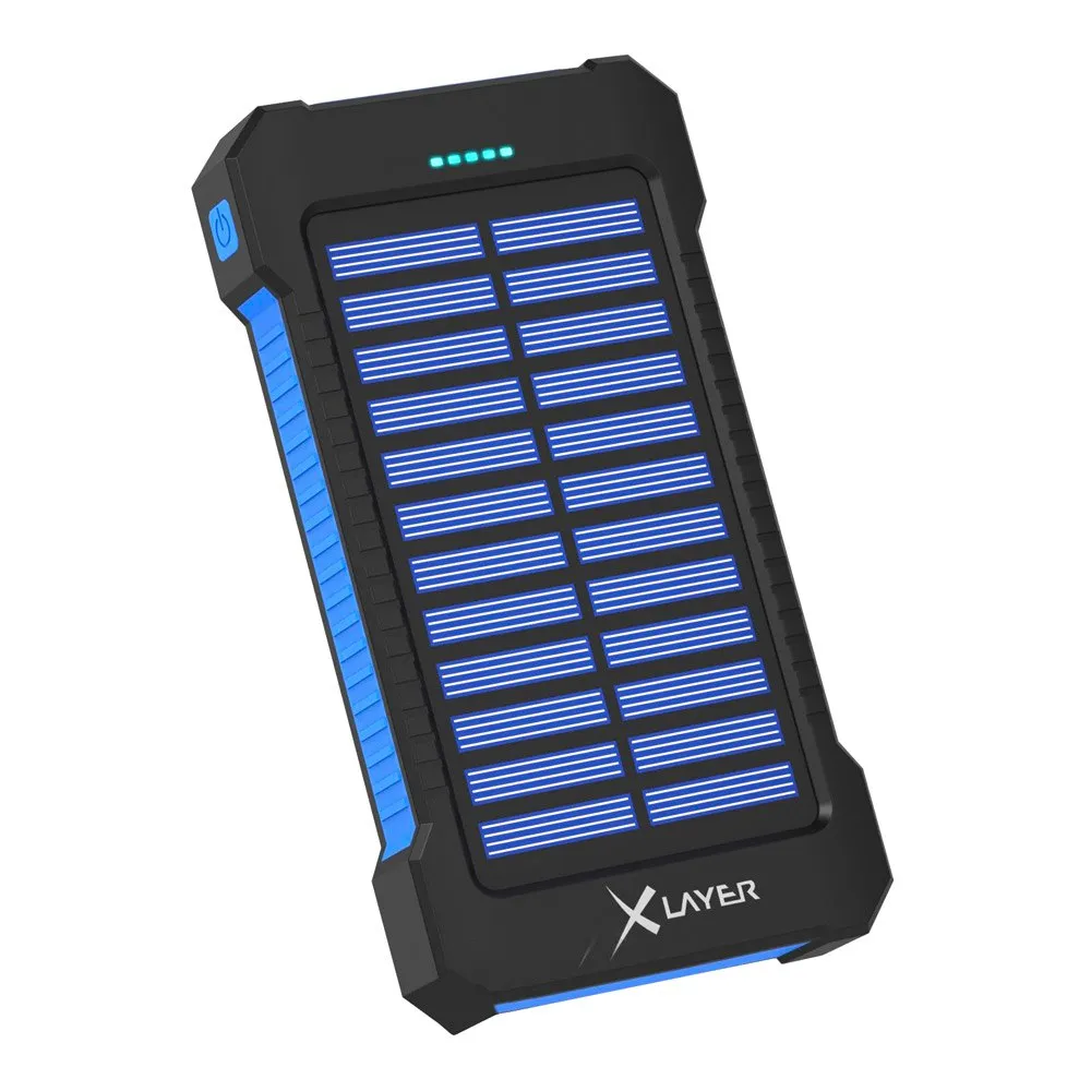 Xlayer Plus Solar 8.000mAh Powerbank Black | Techinn