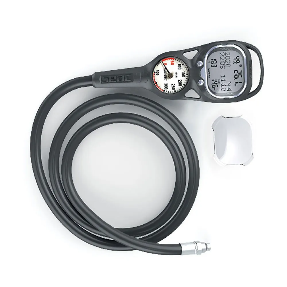 SEAC Manometer Psi And Screen Console pressure gauge Black| Diveinn