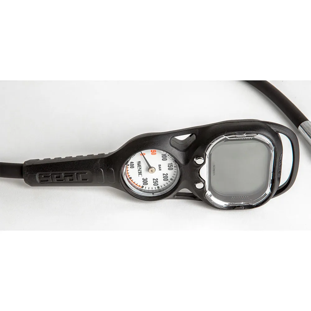 SEAC Manometer And Screen Console pressure gauge Black | Diveinn