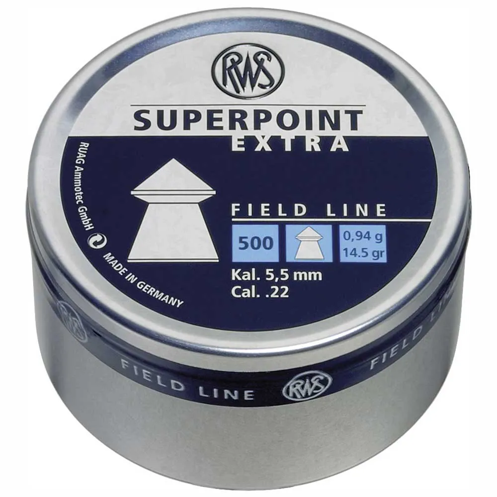 Rws Pellets Superpoint Extra Metal Can 500 Unidades Cinzento| Hunt