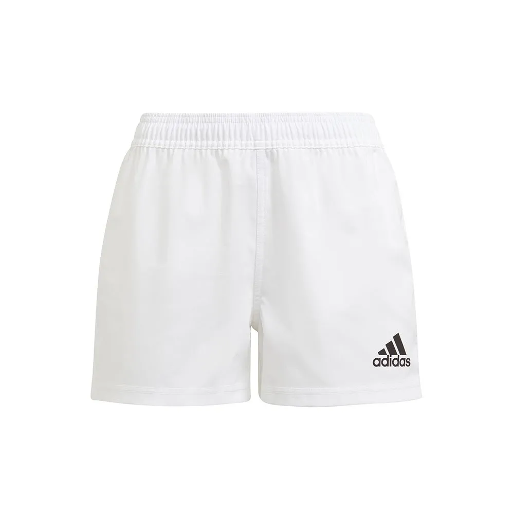 adidas Rugby 3 Stripes Shorts White | Kidinn