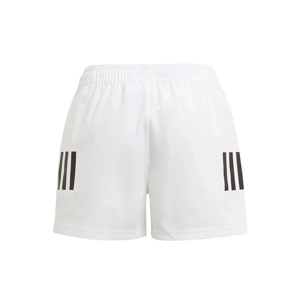 adidas Rugby 3 Stripes Shorts White | Kidinn