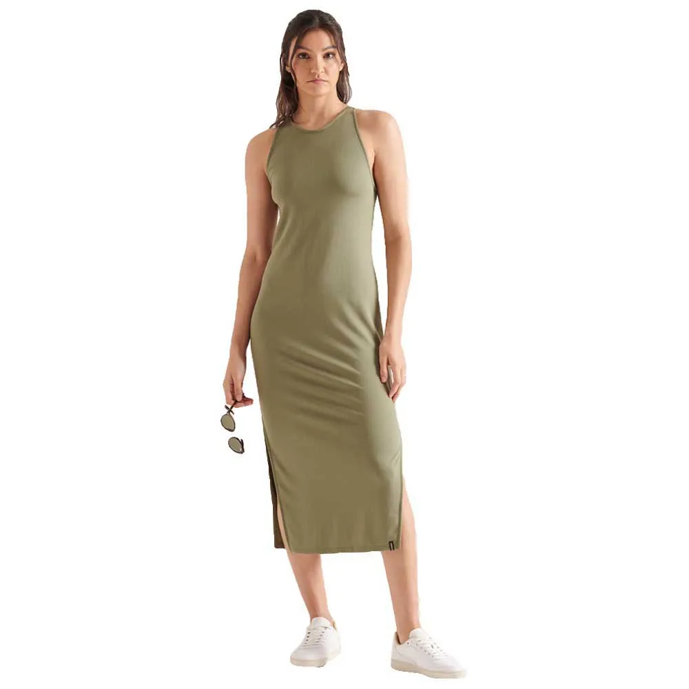 Superdry Strap Back Dress Green | Dressinn