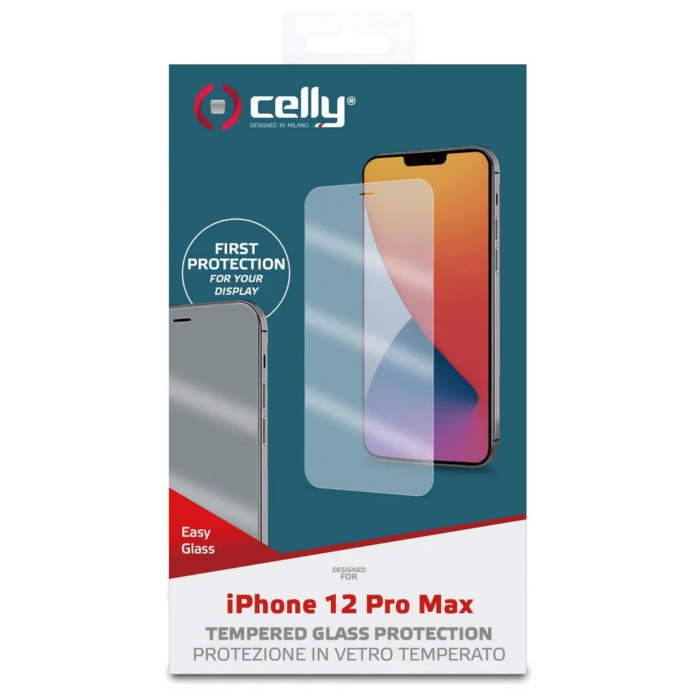 Celly Facile Protezione In Vetro Temperato IPhone 12 Pro Max ...