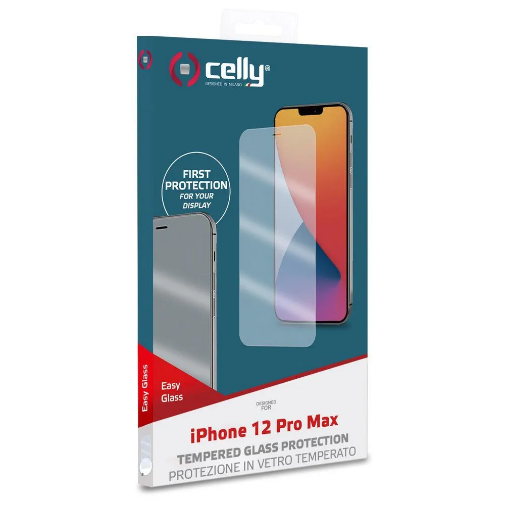 Celly Facile Protezione In Vetro Temperato IPhone 12 Pro Max ...