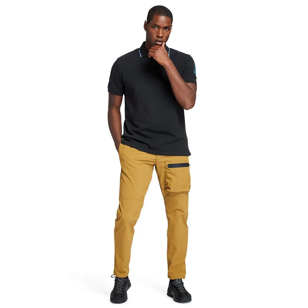 Timberland MTR Graphic Short Sleeve Polo Shirt Black | Dressinn