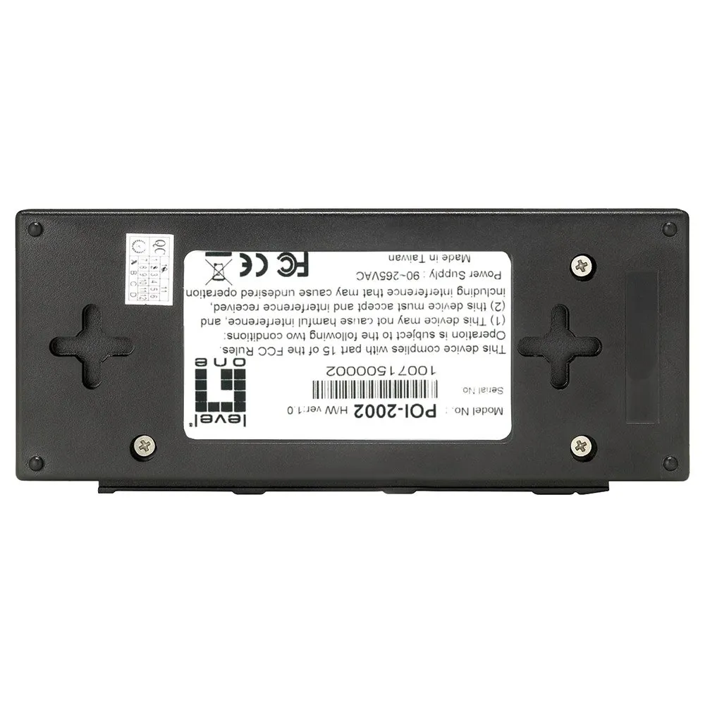 Level one POI-2002 Power Over Ethernet Injector With Ethernet Input ...