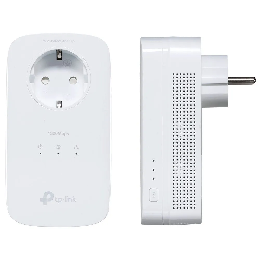 Tp-link TL-PA8033P KIT Passthrough Powerline Starter Kit WiFi repeater ...