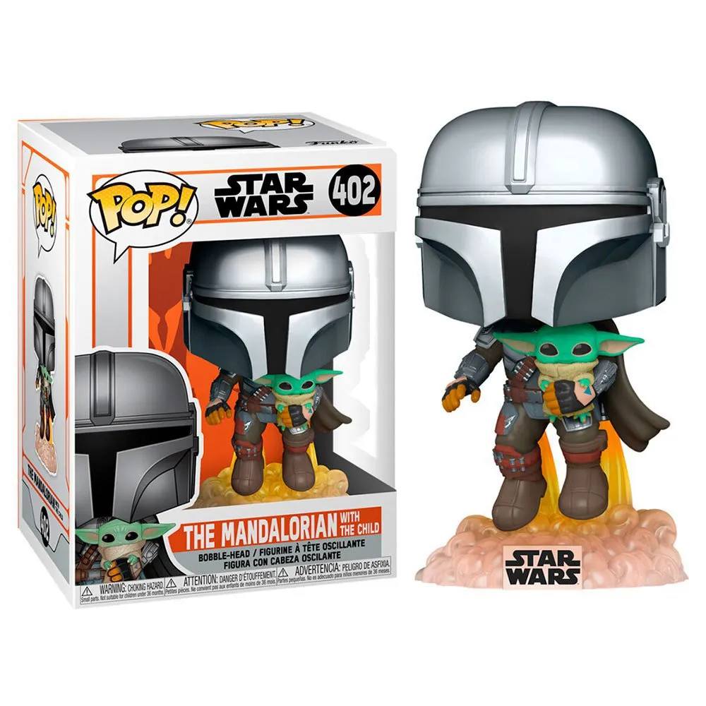 Funko POP Star Wars The Mandalorian Mando Flying With Jet Pack ...
