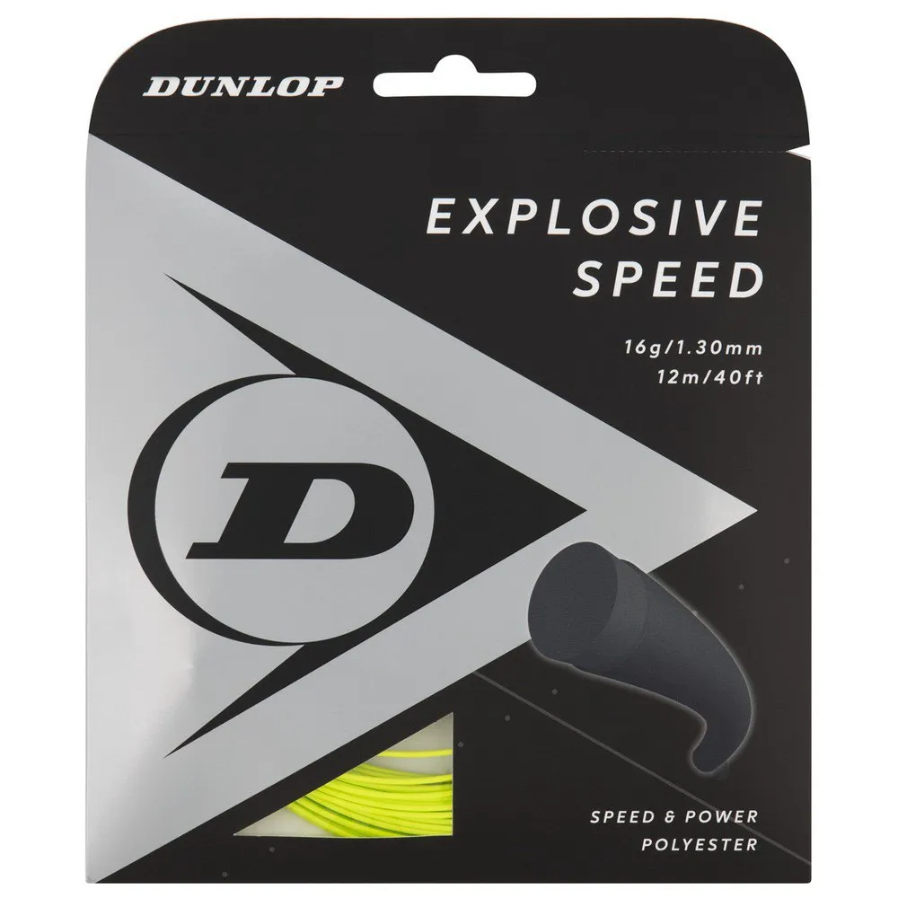 Dunlop Explosive Speed Polyester 12 m Tennis Single String| Smashinn