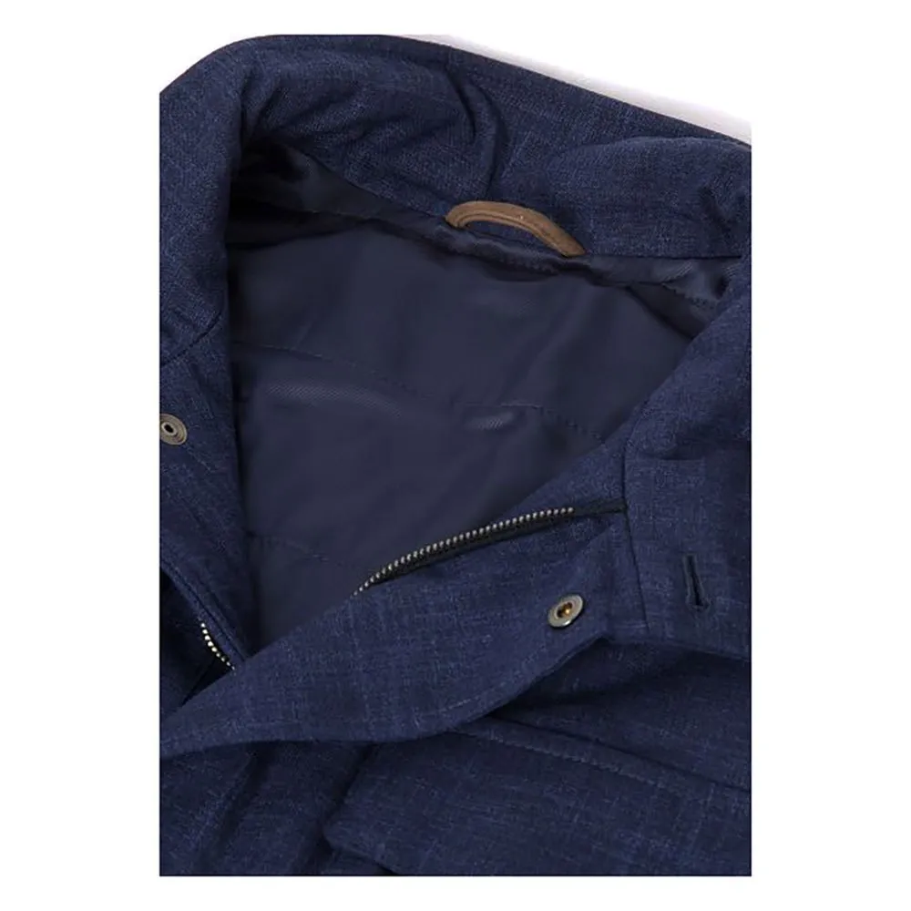 Hackett SR 4 Pockets Field Jacket Blue | Dressinn